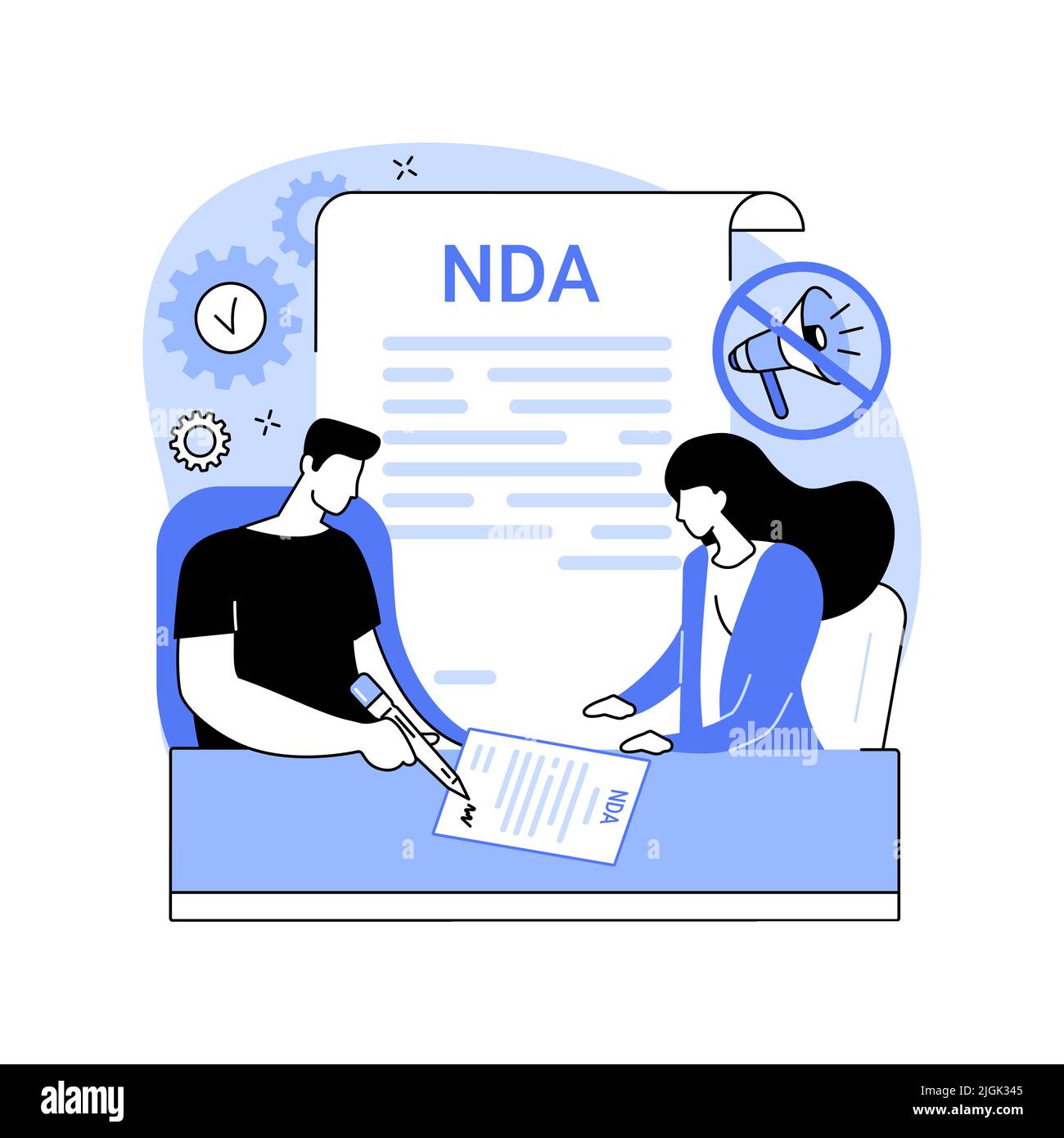 Non disclosure agreement background Stock Vector Images - Alamy