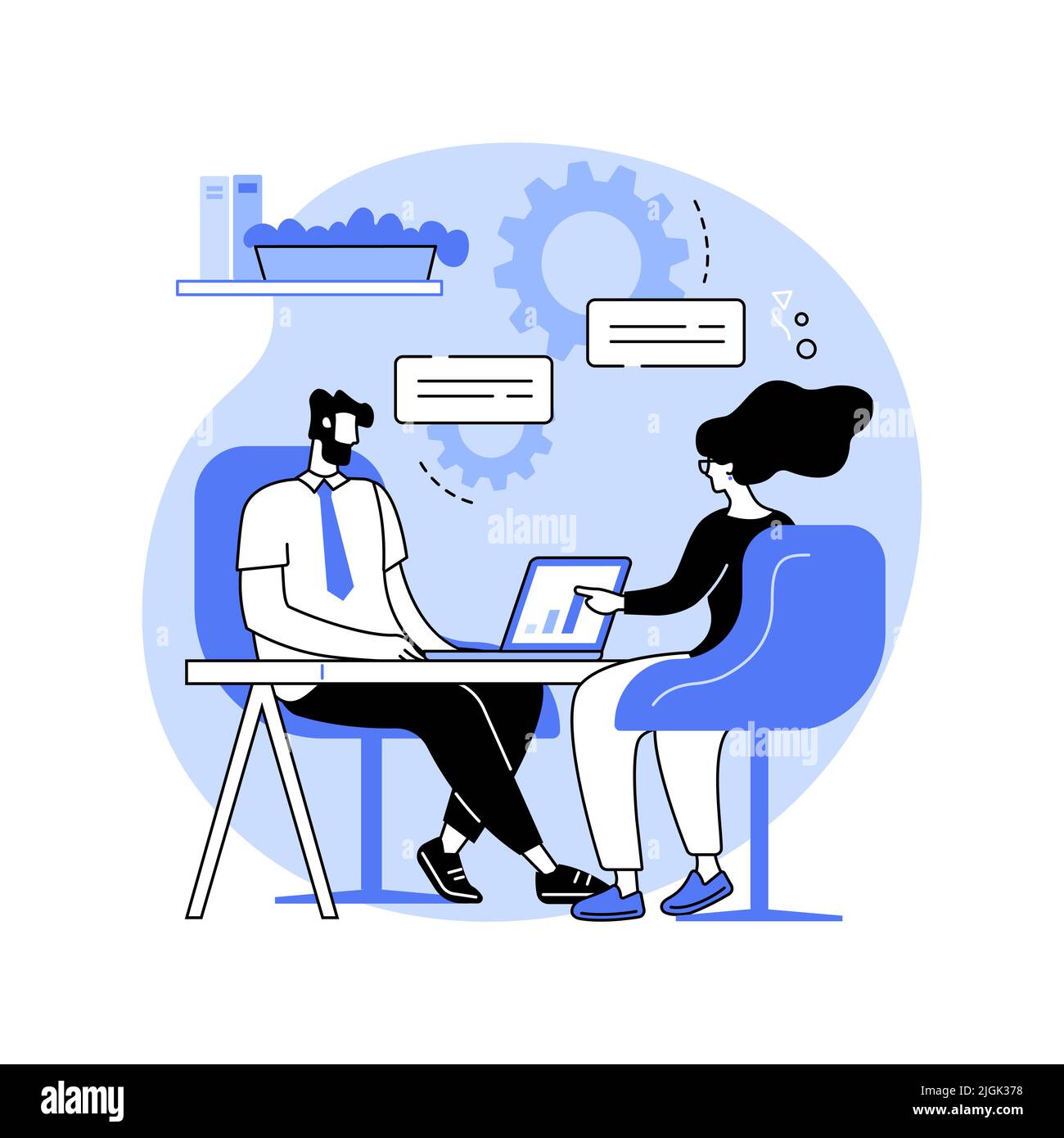 Executive coach isolated cartoon vector illustrations Stock Vector ...