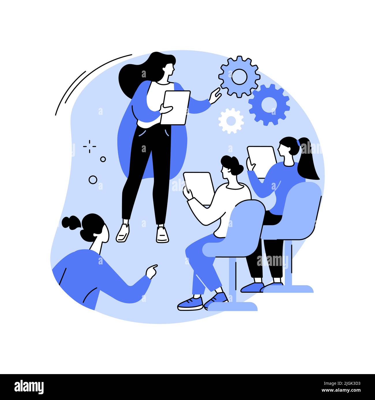 Team coach isolated cartoon vector illustrations Stock Vector Image ...