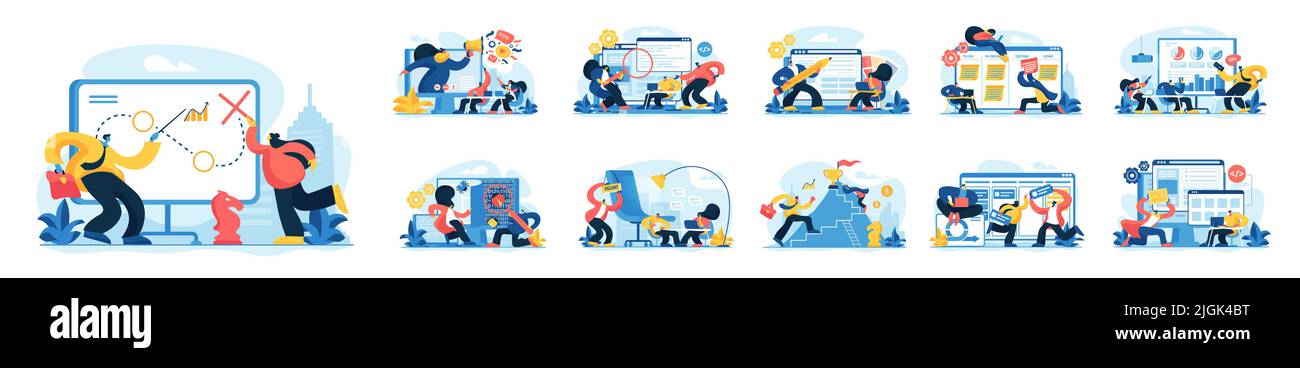 Business career and IT technology Stock Vector Image & Art - Alamy