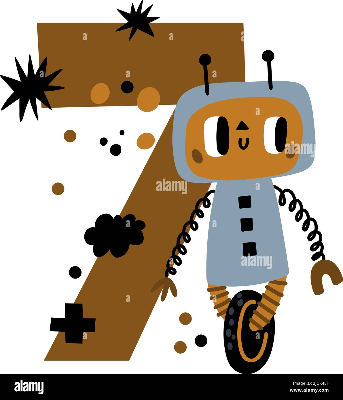 The seven years Stock Vector Images - Alamy