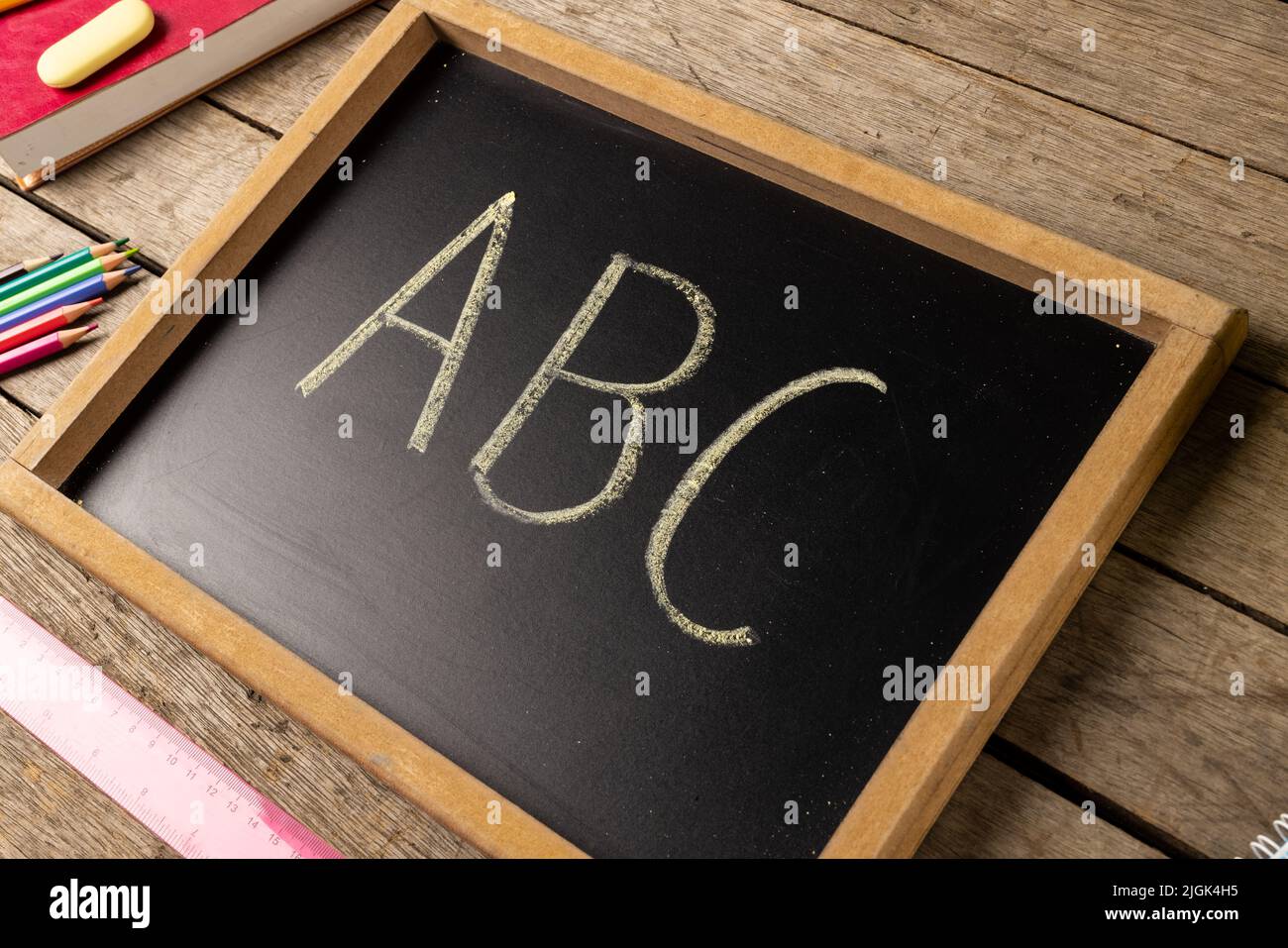 Abc on blackboard hi-res stock photography and images - Alamy