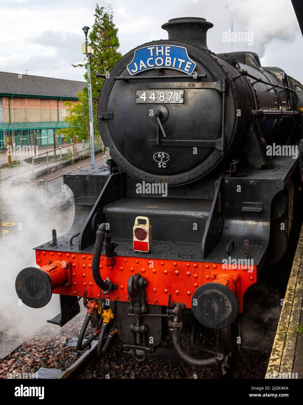 Fort William, Scotland - October 9th 2021: A Jacobite steam train that ...