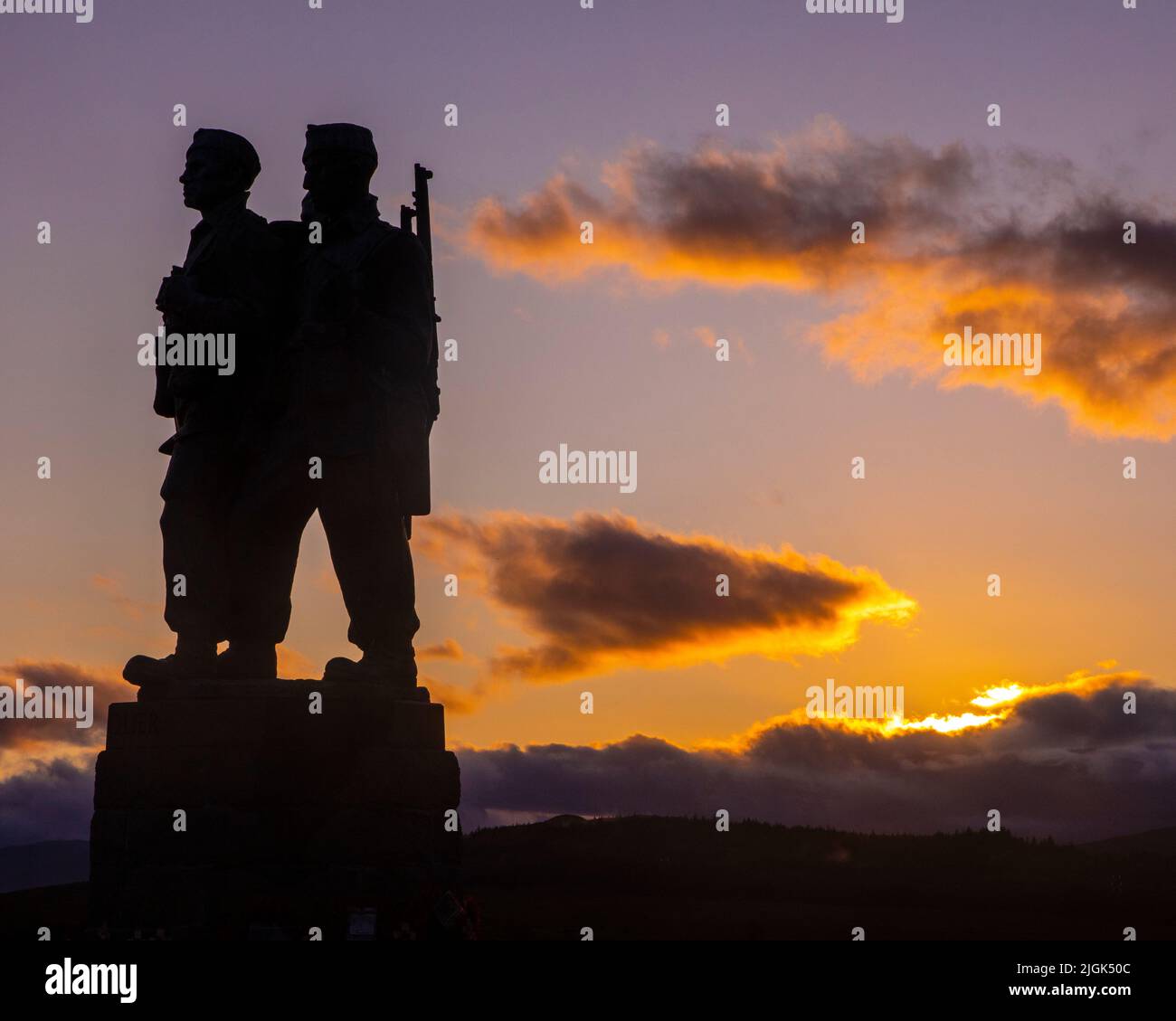 Scotland, UK - October 9th 2021: The Commando Memorial in Lochaber ...