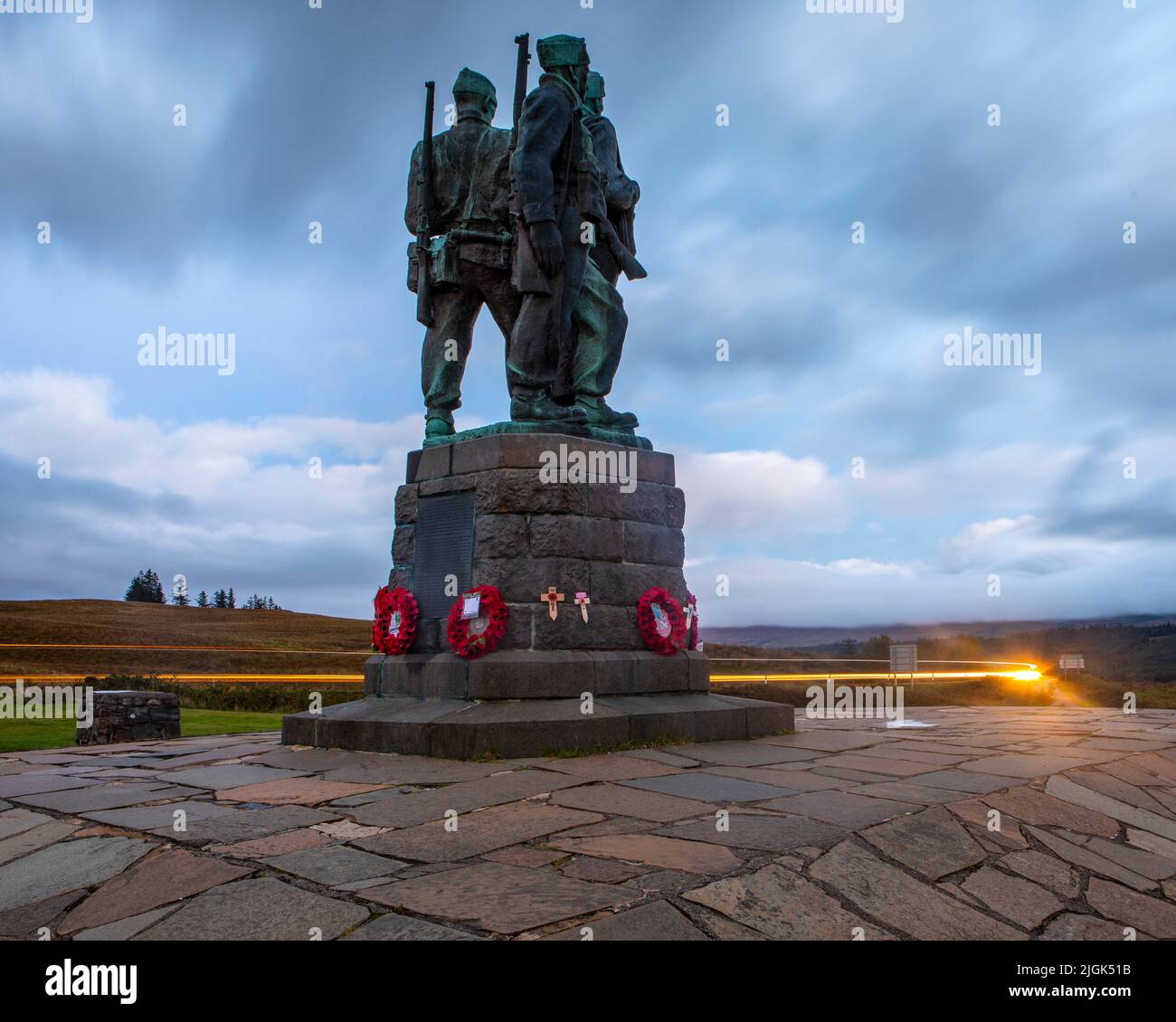 Scotland, UK - October 9th 2021: The Commando Memorial in Lochaber ...