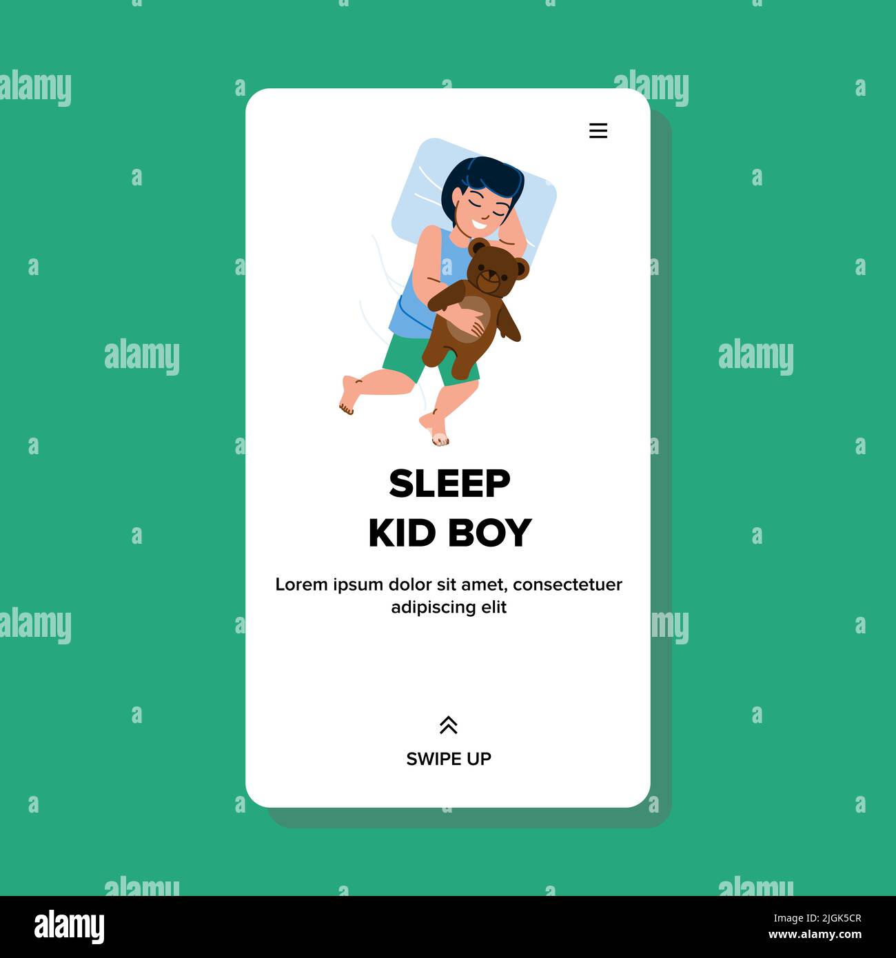 sleep kid boy vector Stock Vector Image & Art - Alamy