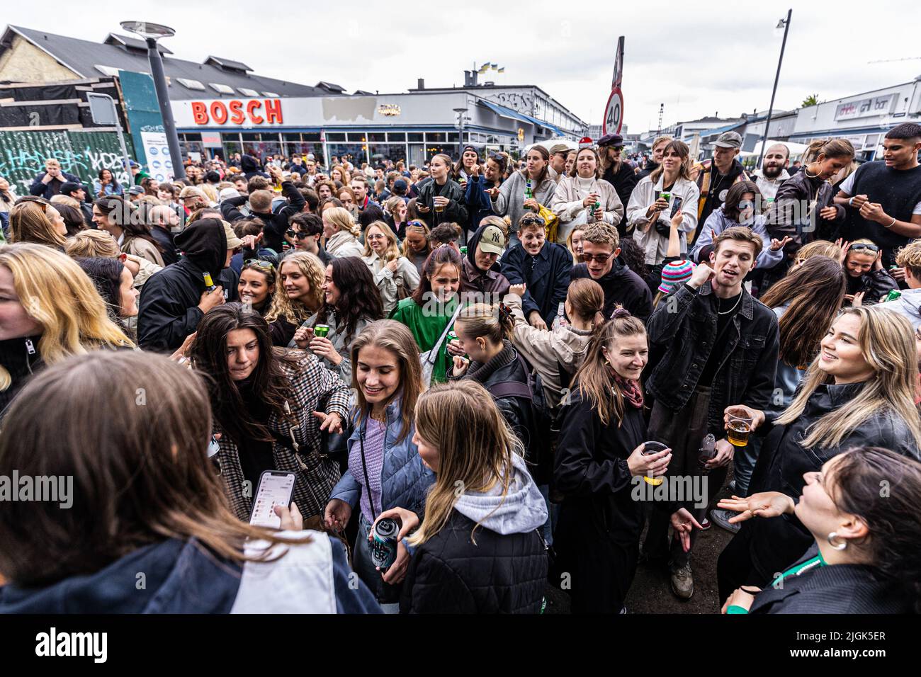 Copenhagen, Denmark. 02nd, June 2022. Party people everywhere you look ...