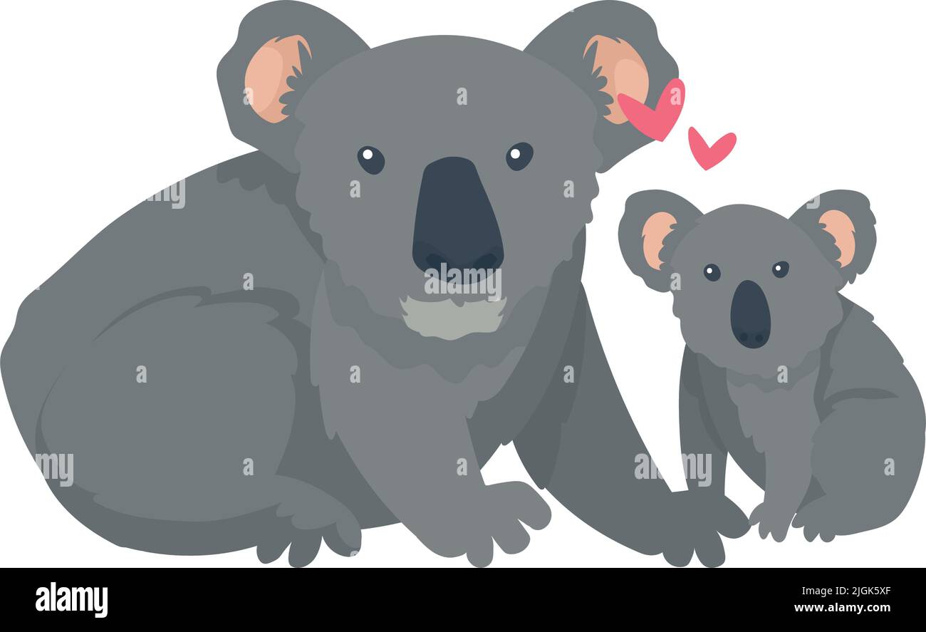 Koala family Stock Vector Images - Alamy