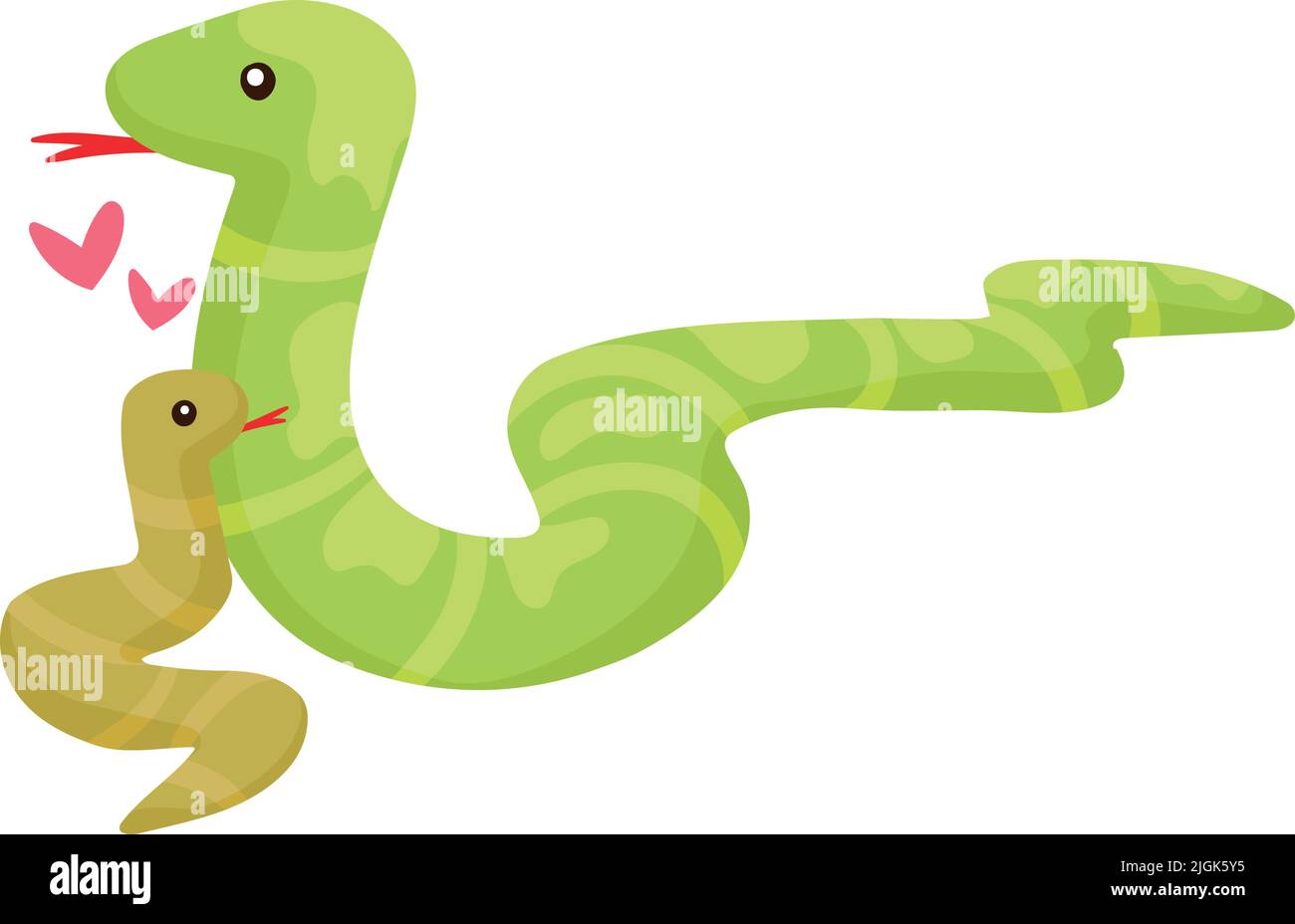 snake mother and baby Stock Vector Image & Art - Alamy