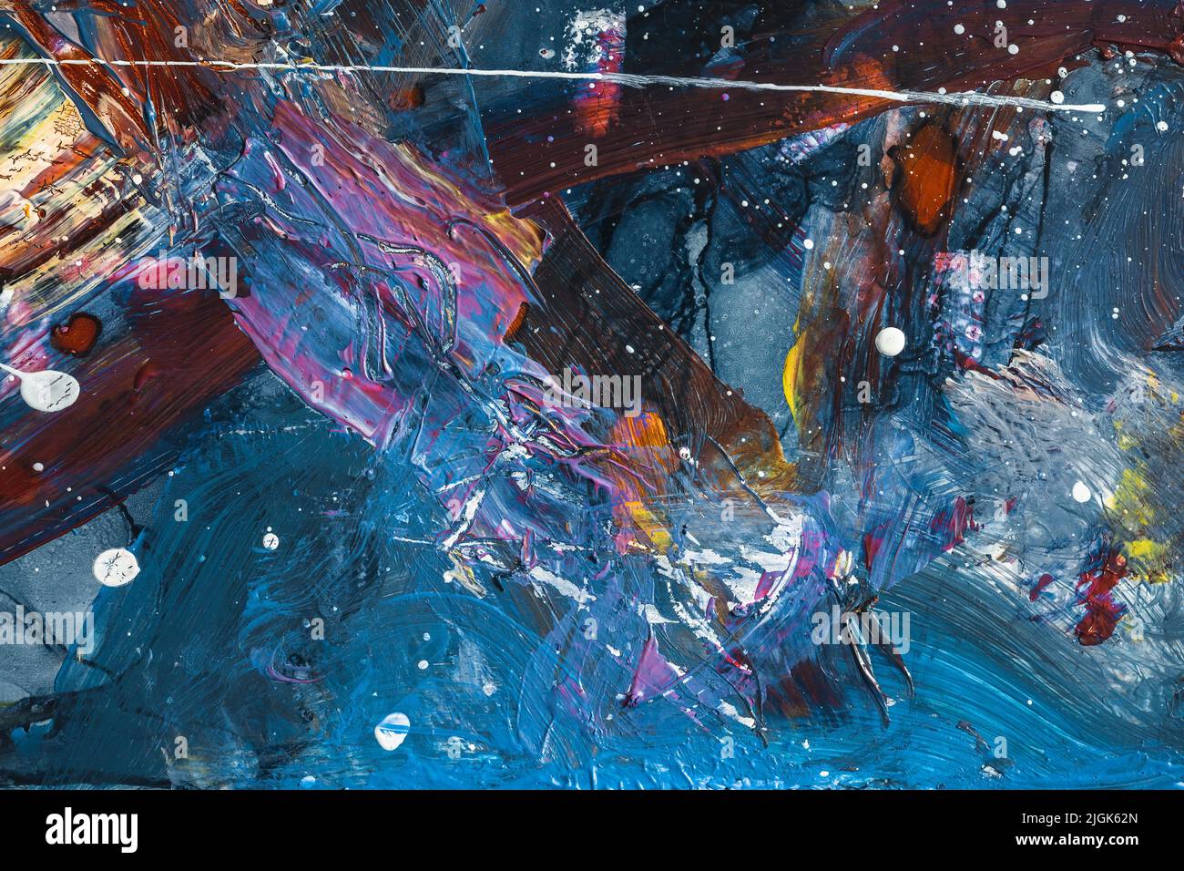 Hand painted Abstract background with impasto textures. Oil and acrylic ...