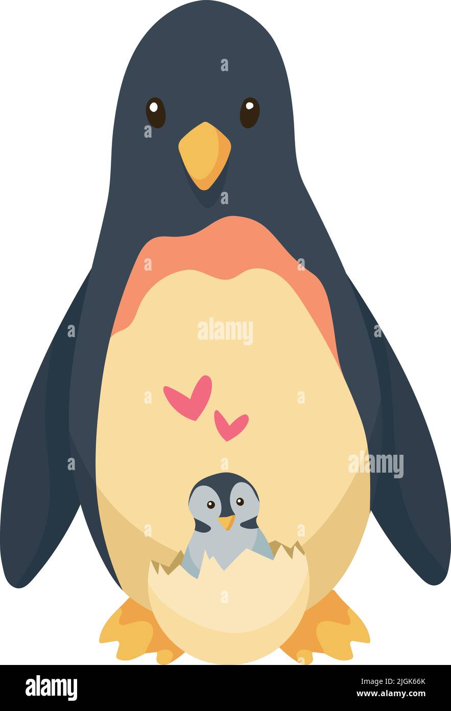 penguin mother and baby Stock Vector Image & Art - Alamy