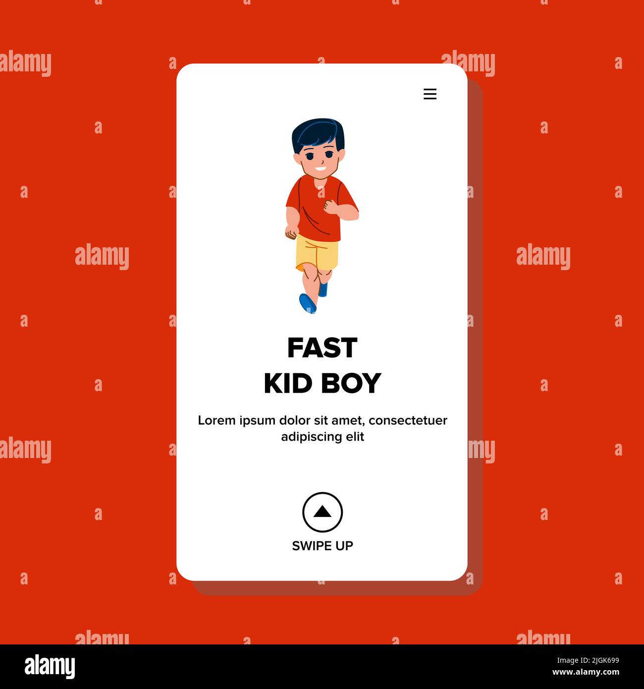 Child cartoon man fast food Stock Vector Images - Alamy