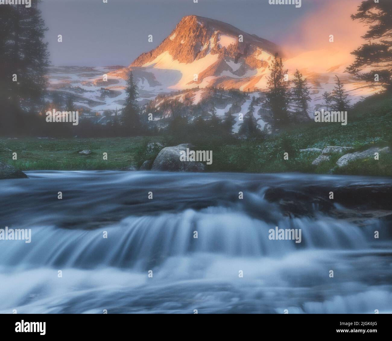Eagle Cap Mountain from Lostine River Valley, Oregon Stock Photo - Alamy