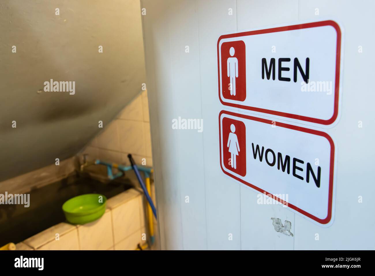 Public restroom doors hi-res stock photography and images - Alamy
