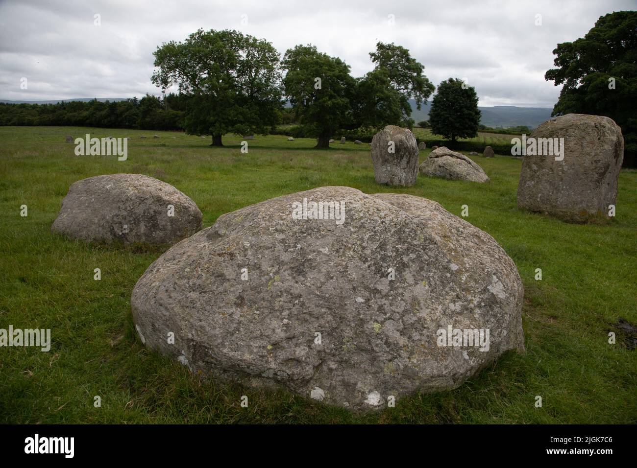 Long Meg and Her Daughters Stock Photo - Alamy