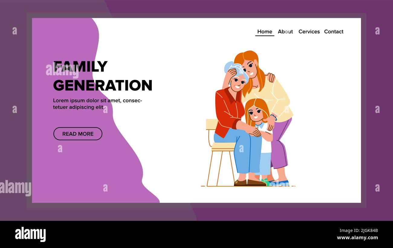 3 generation Stock Vector Images - Alamy