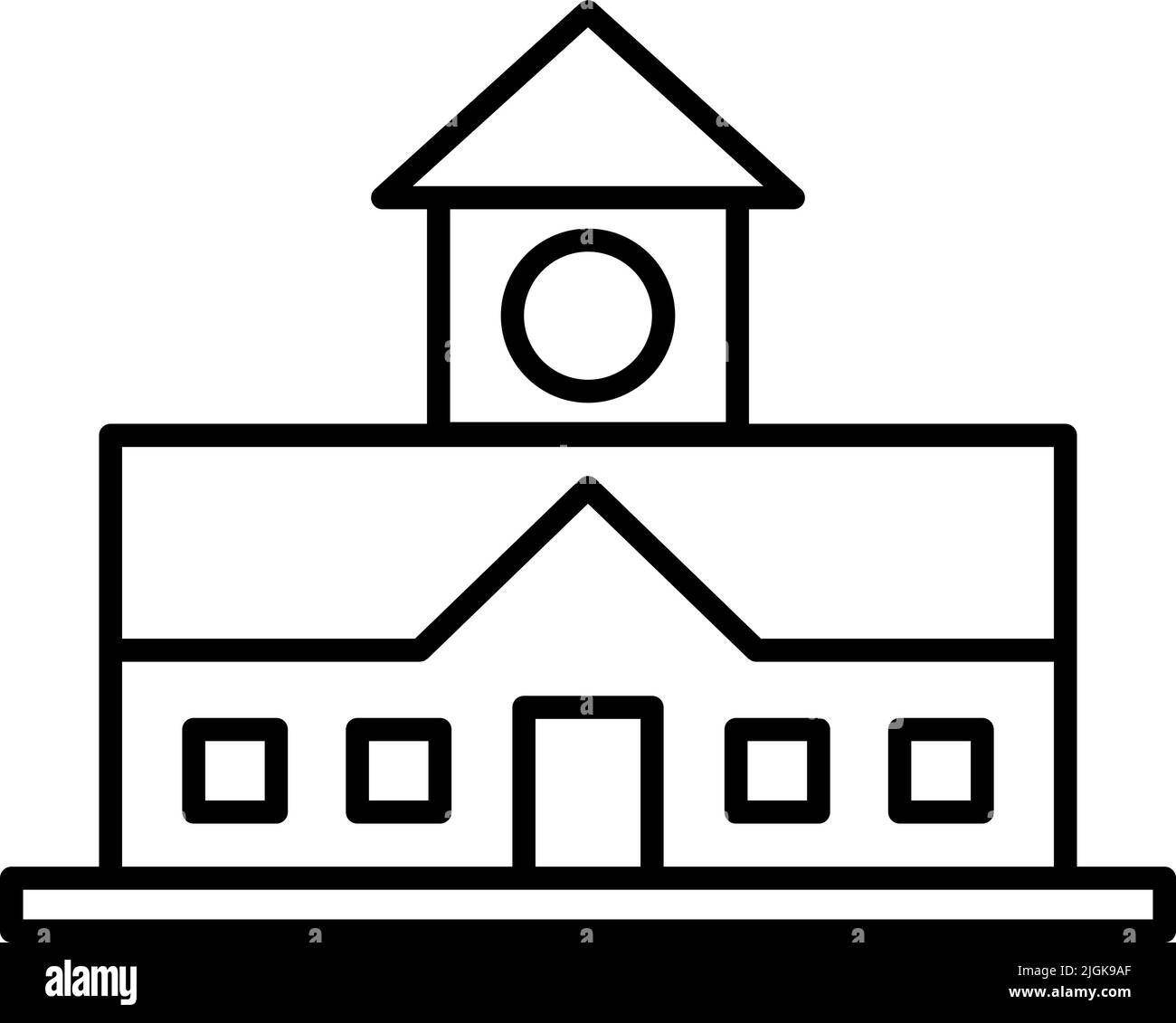 building icon. Simple thin line, outline vector of Buildings icons for UI and UX, website or ...