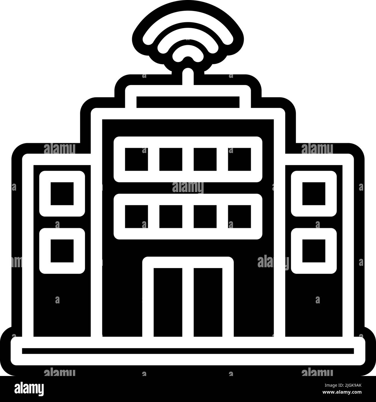 House school building glyph Stock Vector Images - Alamy