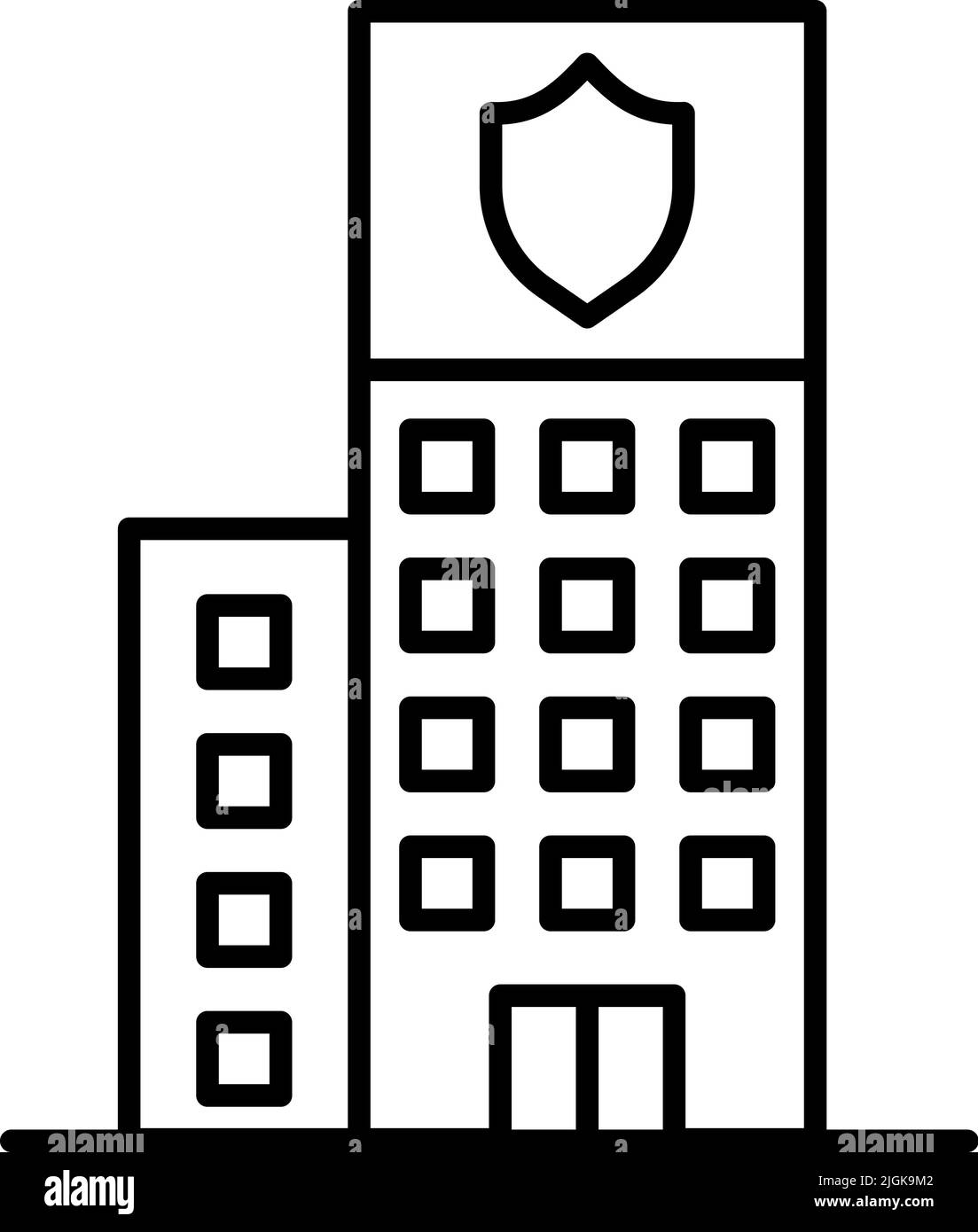 building icon. Simple thin line, outline vector of Buildings icons for UI and UX, website or ...