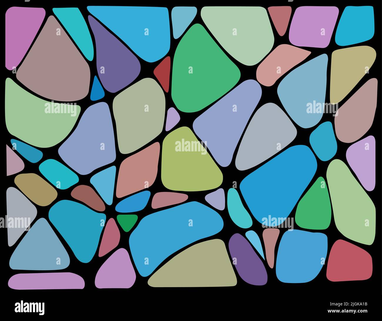 Abstract colorful wall bricks art isolated on black background - vector ...