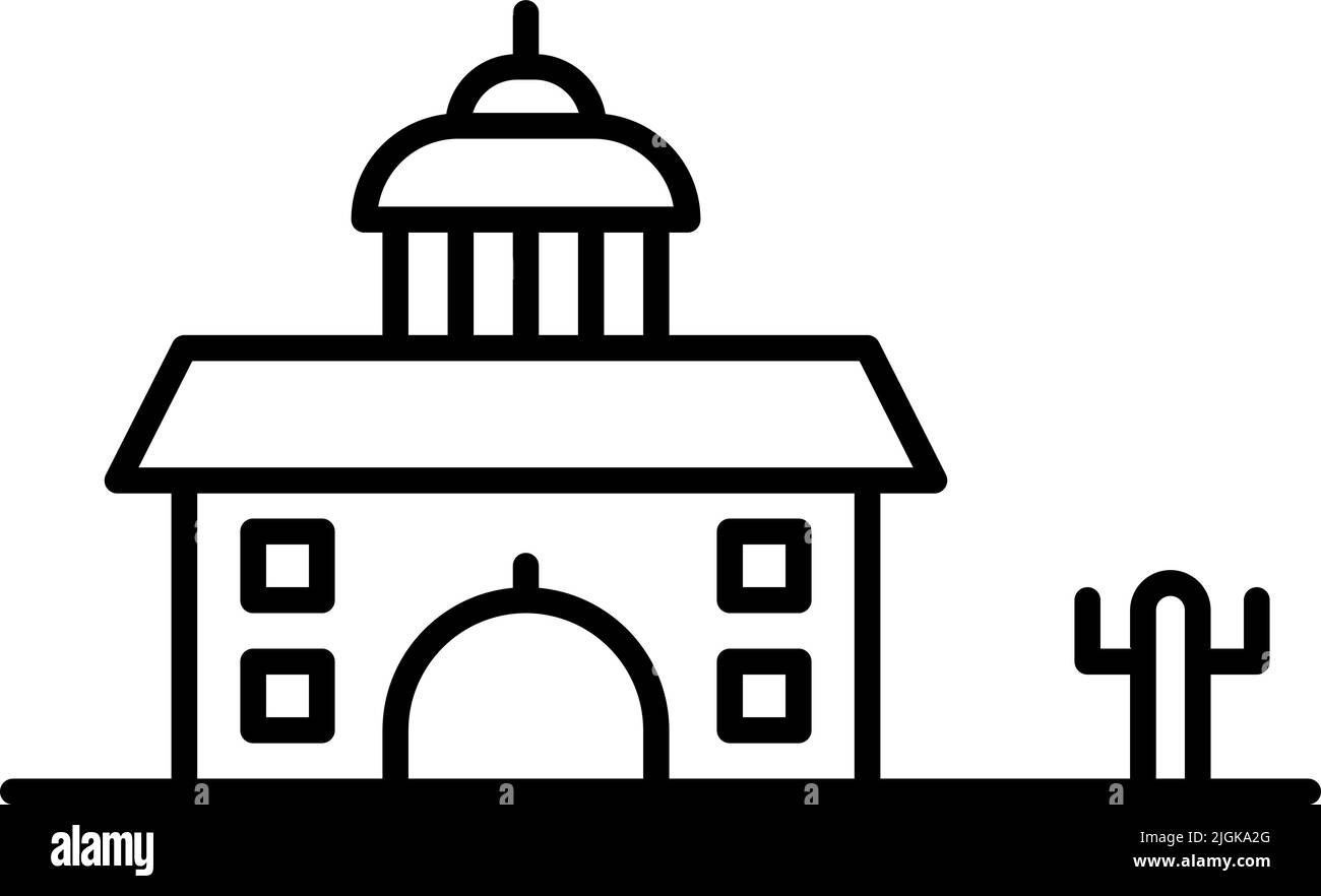 building icon. Simple thin line, outline vector of Buildings icons for UI and UX, website or ...