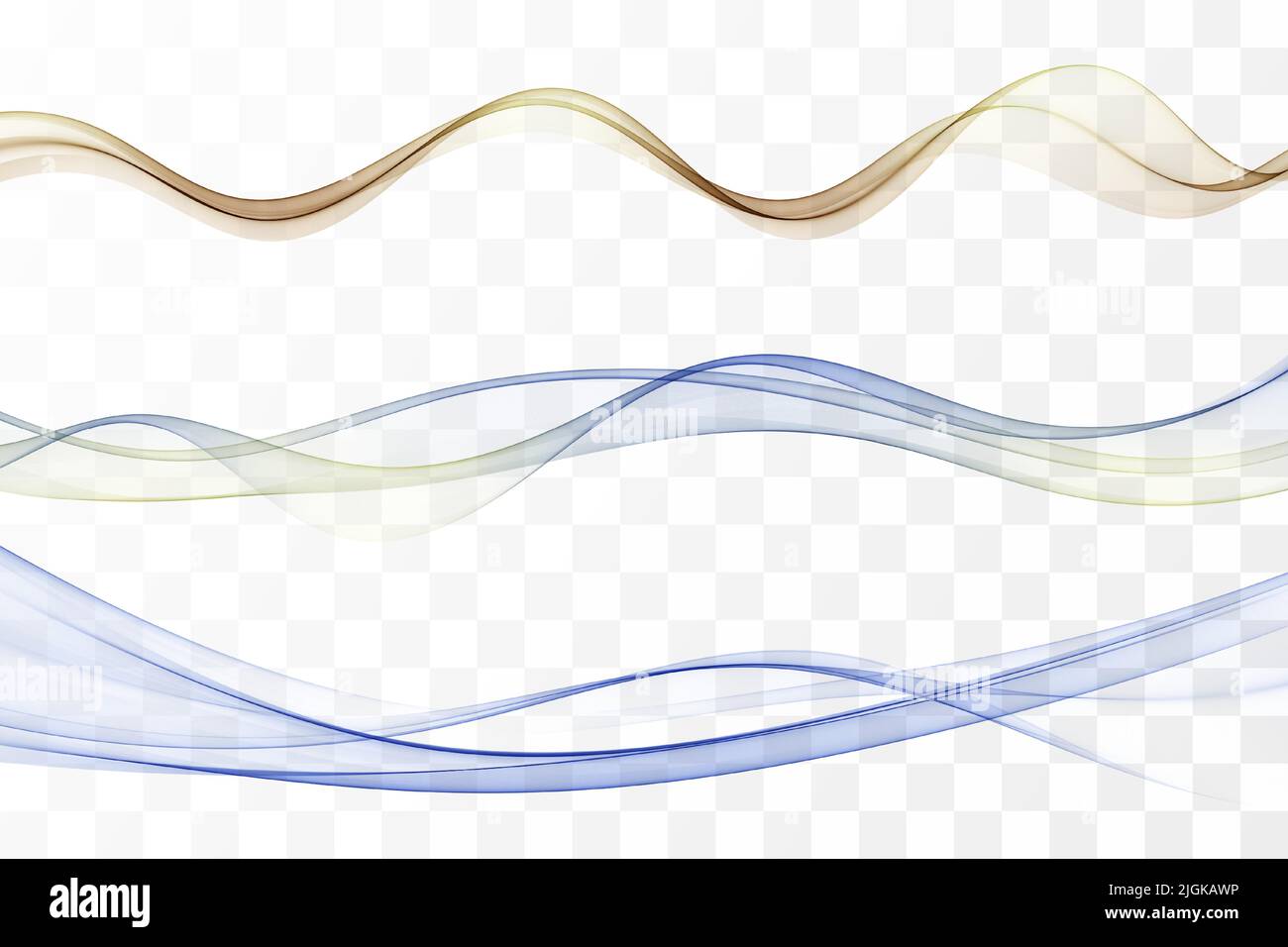 Abstract colored waves.Set of vector waves,design element.Wave flow on ...