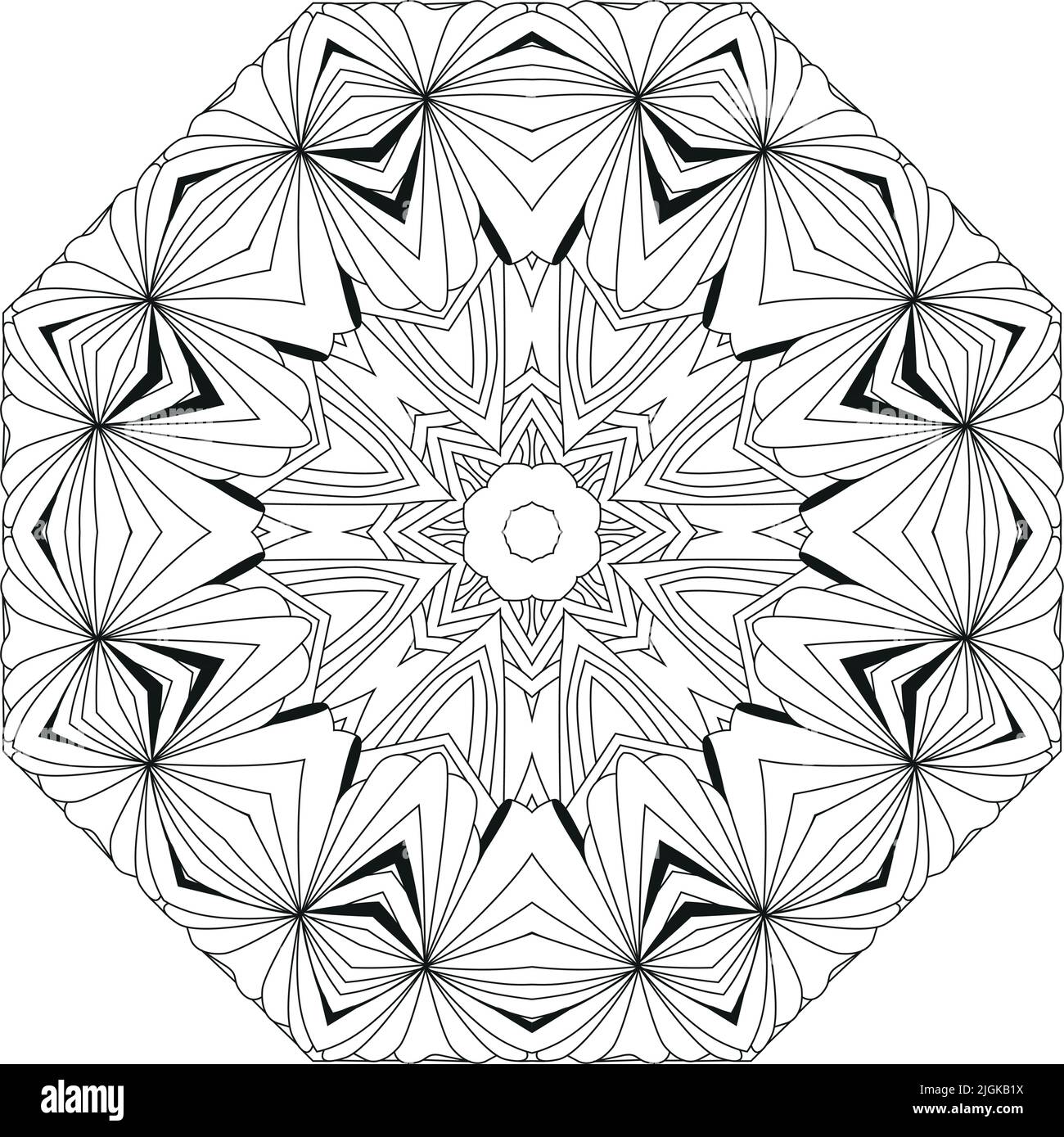 Vector Adult Coloring Book Textures. Hand-painted art design. Adult ...