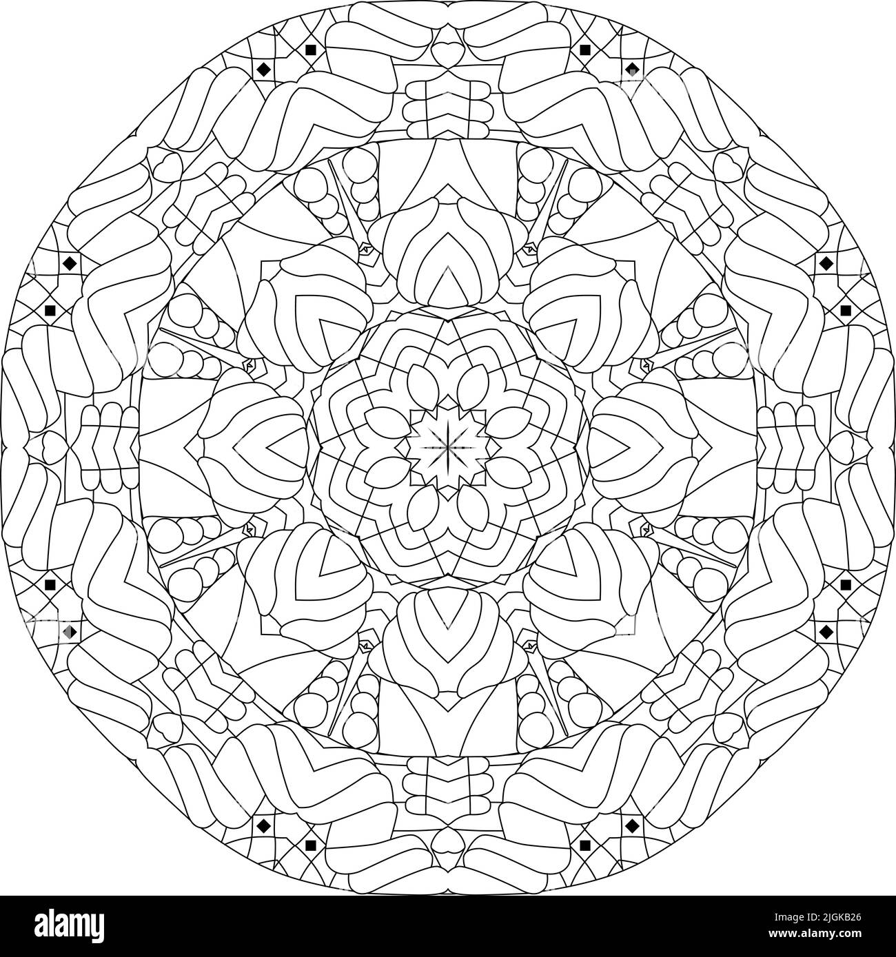 Vector Adult Coloring Book Textures. Hand-painted art design. Adult ...