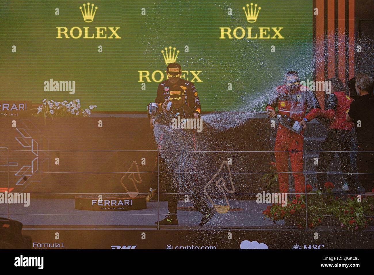 Podium celebration with max verstappen hi-res stock photography and ...