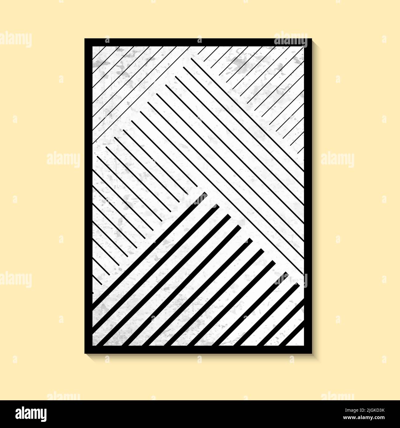 Black geometric drawings. Minimalist wall art. Simple line style ...