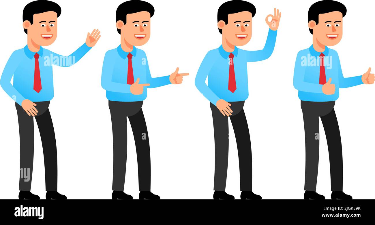 Showing hand gesture happy Stock Vector Images - Alamy