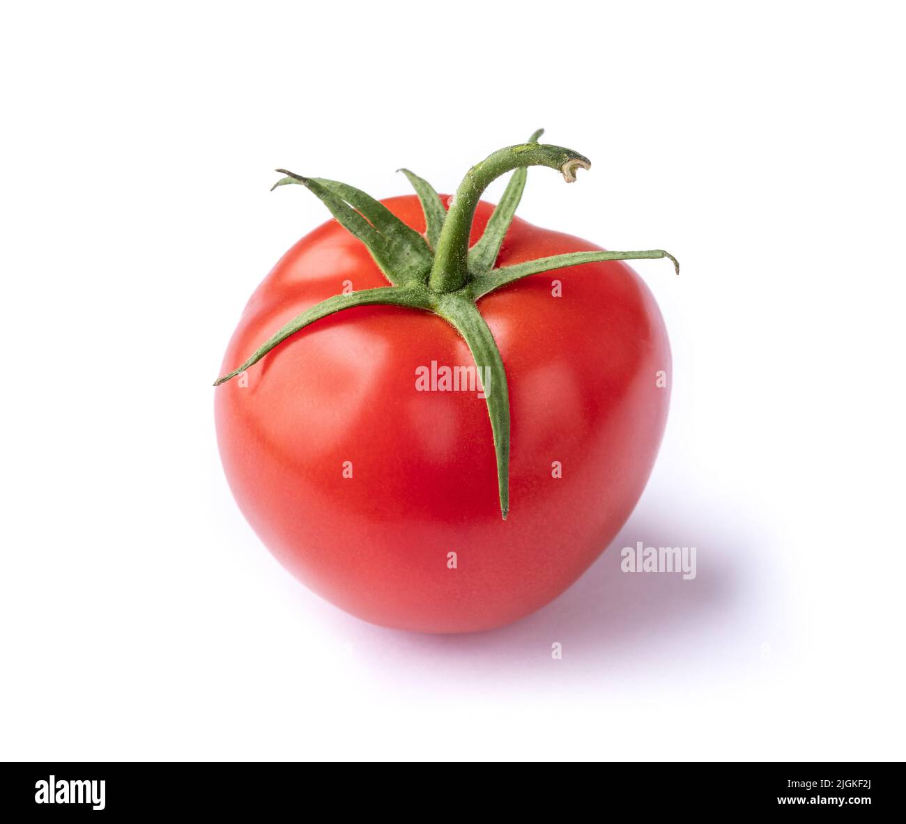 One red tomato isolated over white background Stock Photo - Alamy