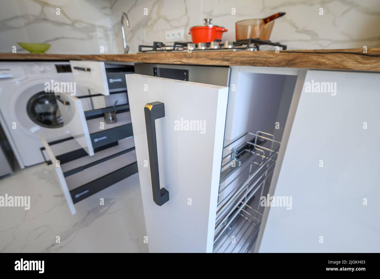 White drawers high angle view hi-res stock photography and images - Alamy