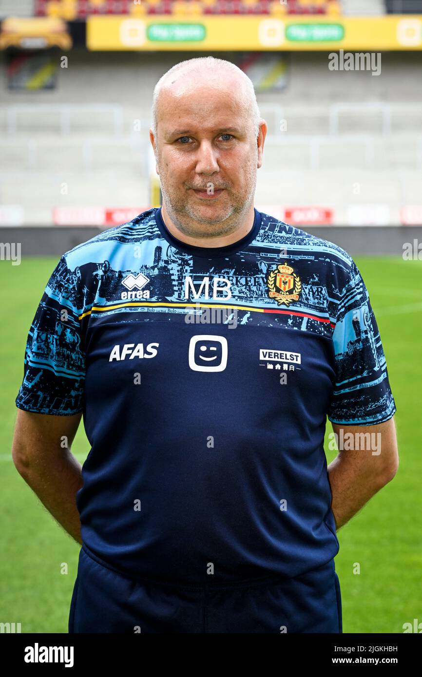 Mechelen's material man Marc Bols poses for the photographer, at the ...