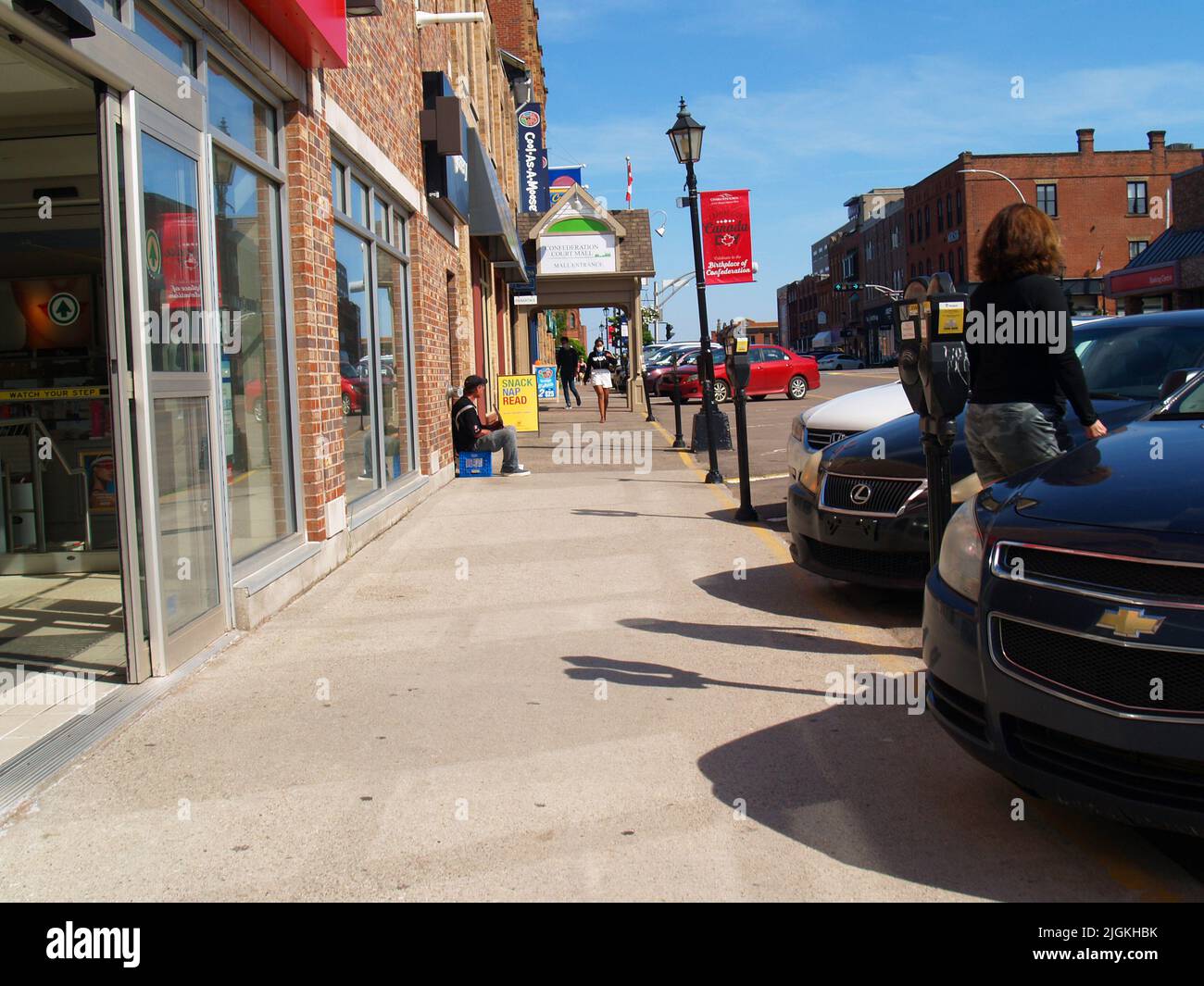 Panhandler in Charlottetown, PEI Stock Photo - Alamy