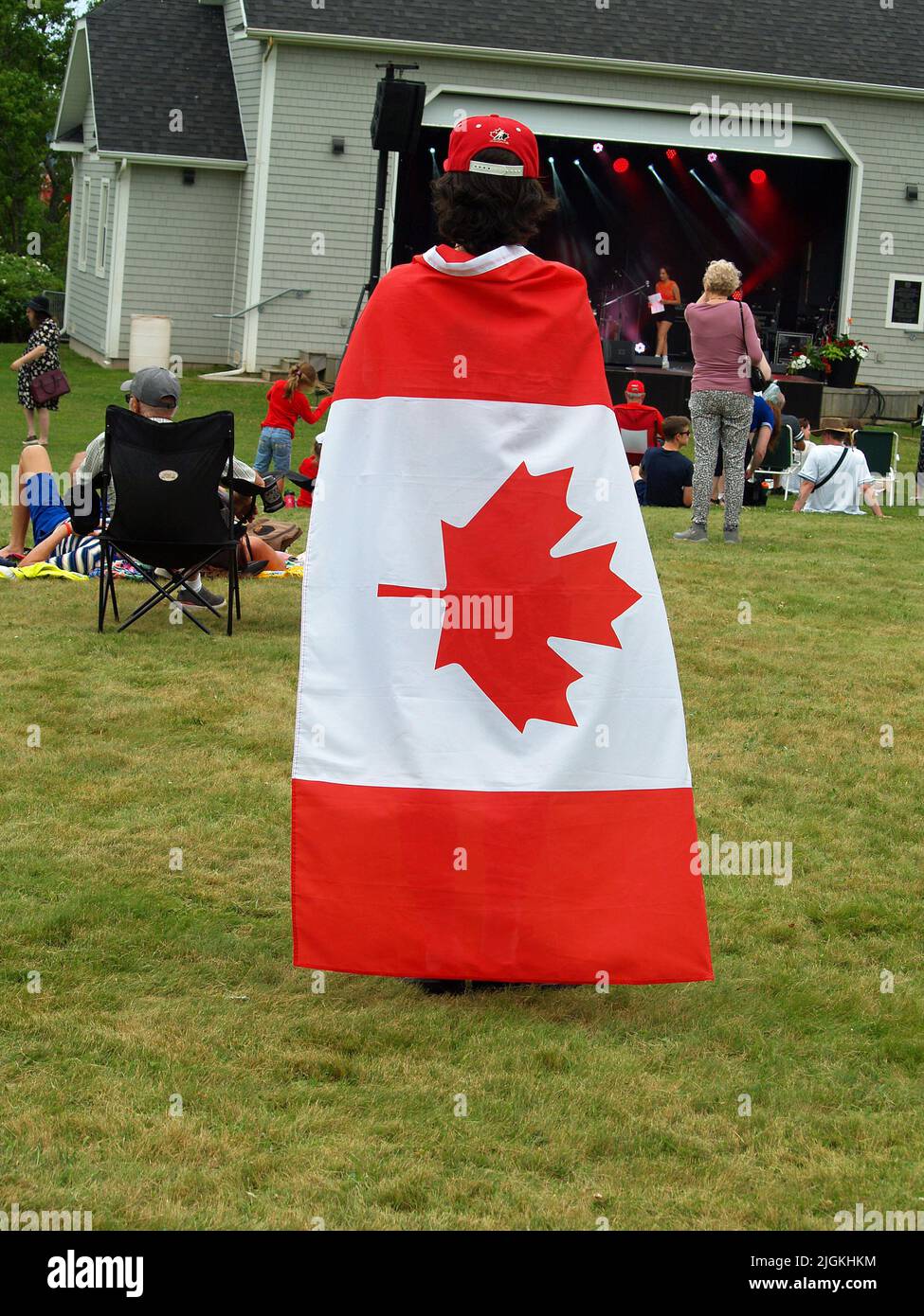 Canada Day, patriotic display of flag Stock Photo - Alamy