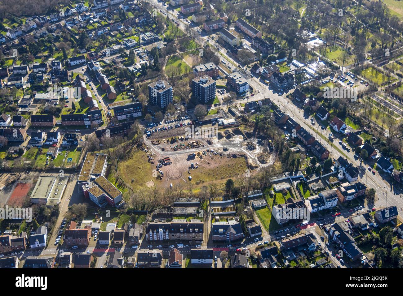 Construction site neustrasse corner westring hi-res stock photography ...