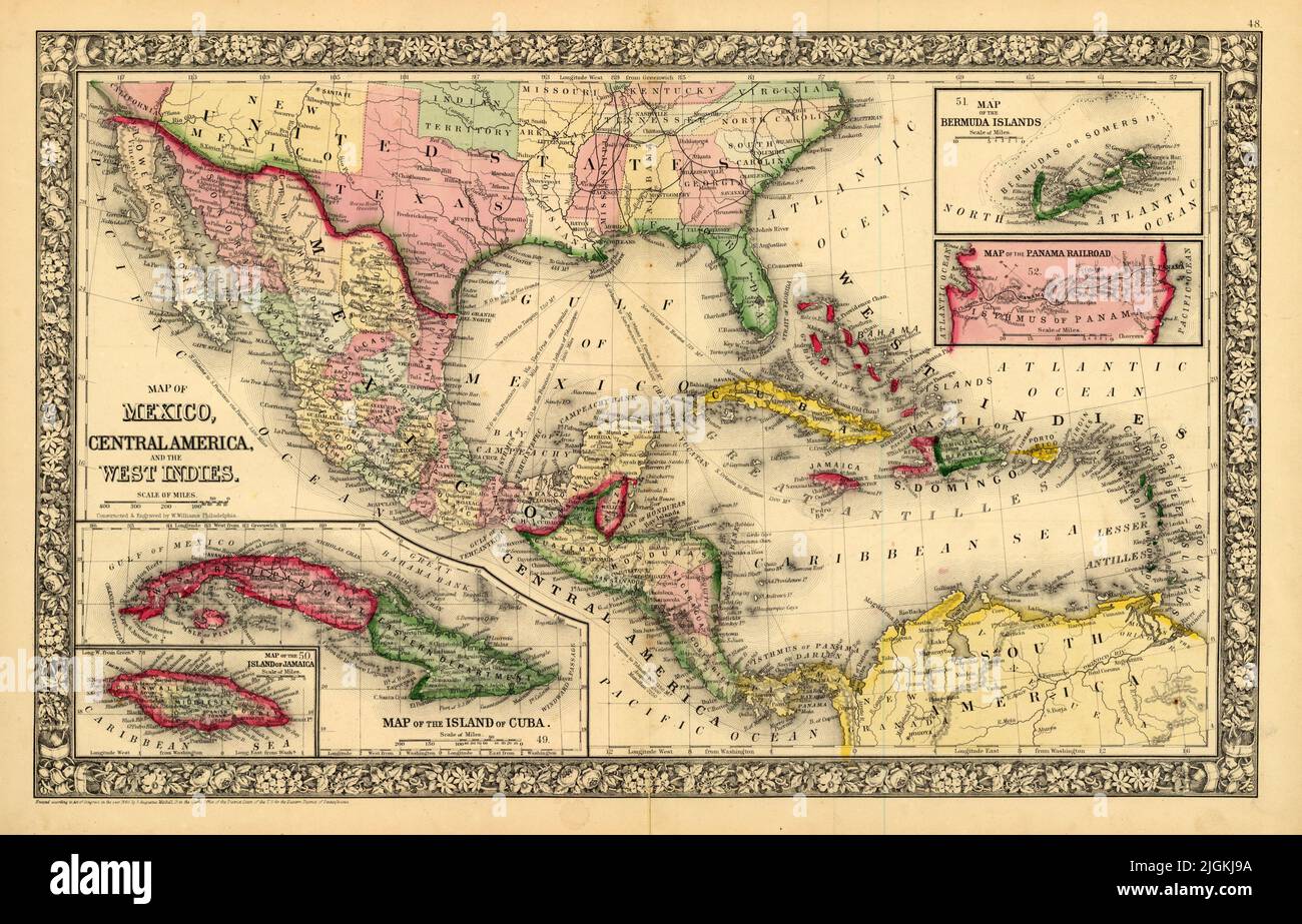 Map Of Usa In December 1860