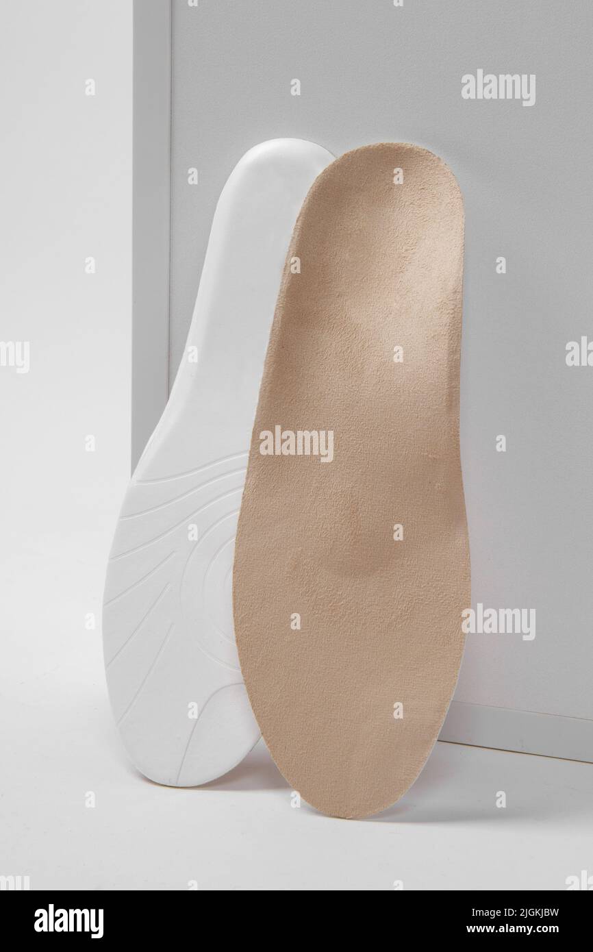 Insoles isolated on a white background. Medical orthopedic insoles ...