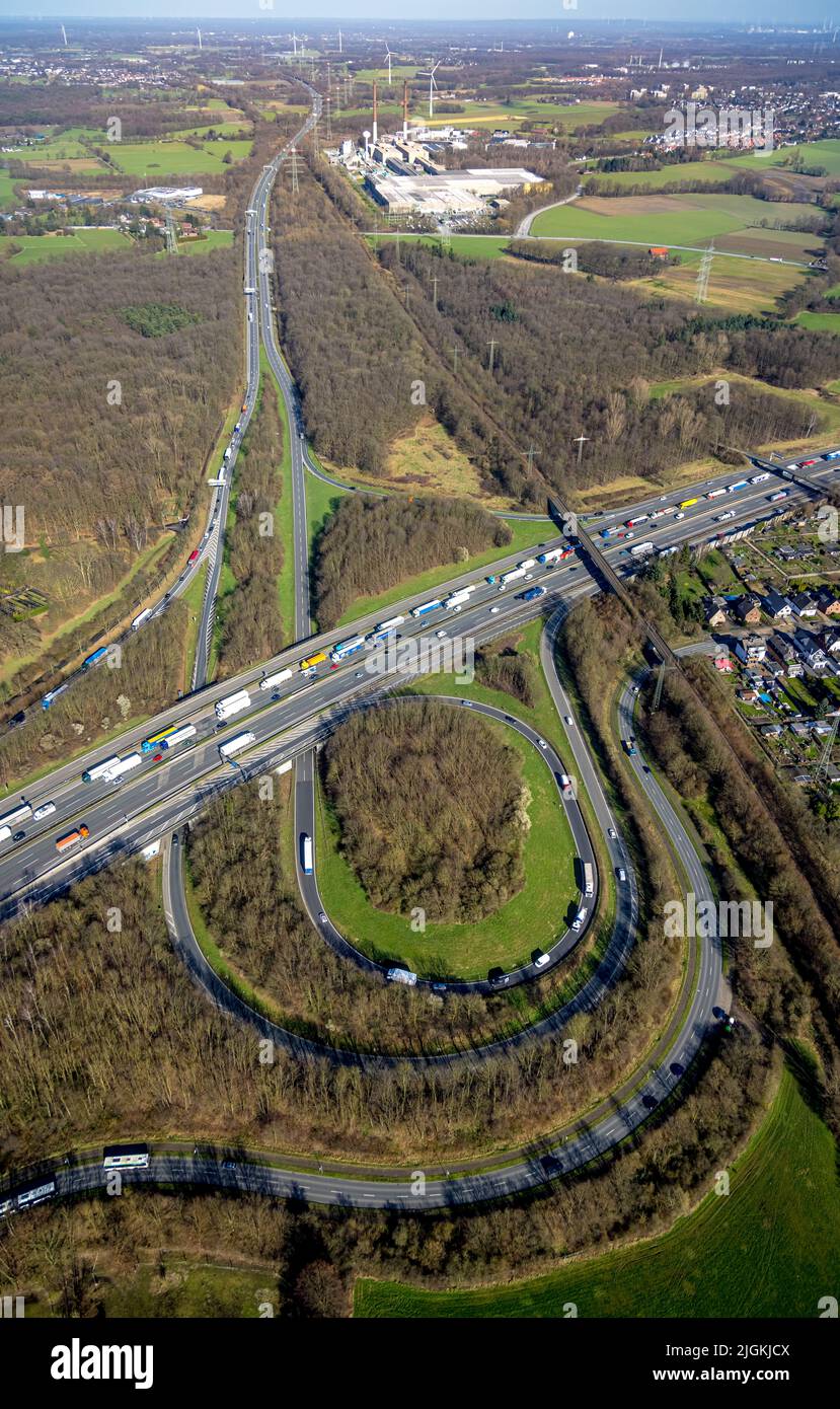 Bottrop motorway triangle of the a2 and a31 motorway hi-res stock ...