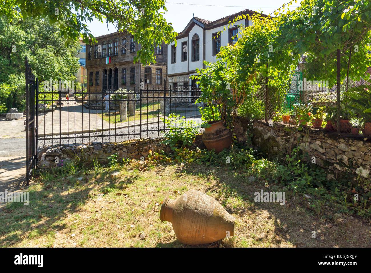 MALKO TARNOVO, BULGARIA - AUGUST 30, 2020: Nineteenth century Houses in ...