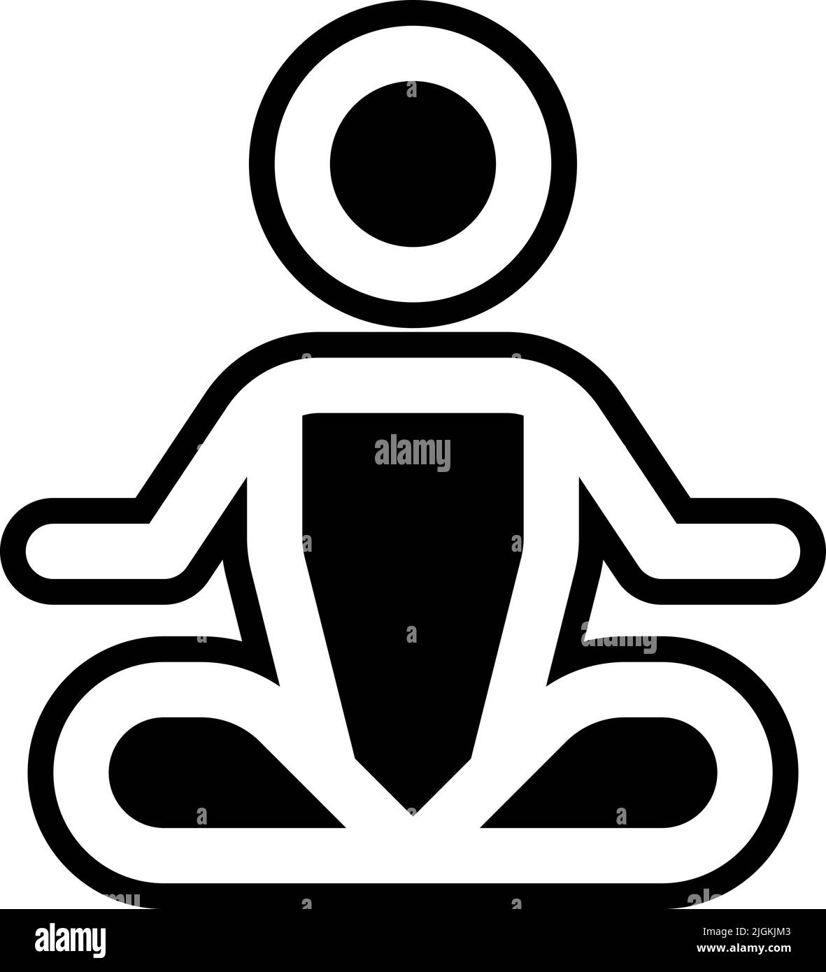 yoga icon Stock Vector Image & Art - Alamy