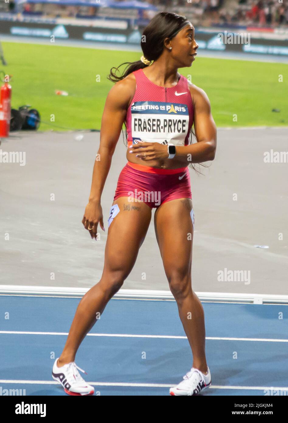Shelly ann fraser pryce paris hi-res stock photography and images - Alamy