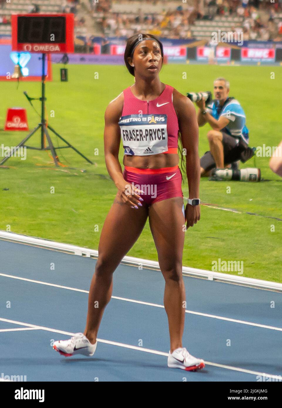Shelly-Ann Fraser-Pryce of Jamaica 100 M Women during the Wanda Diamond ...