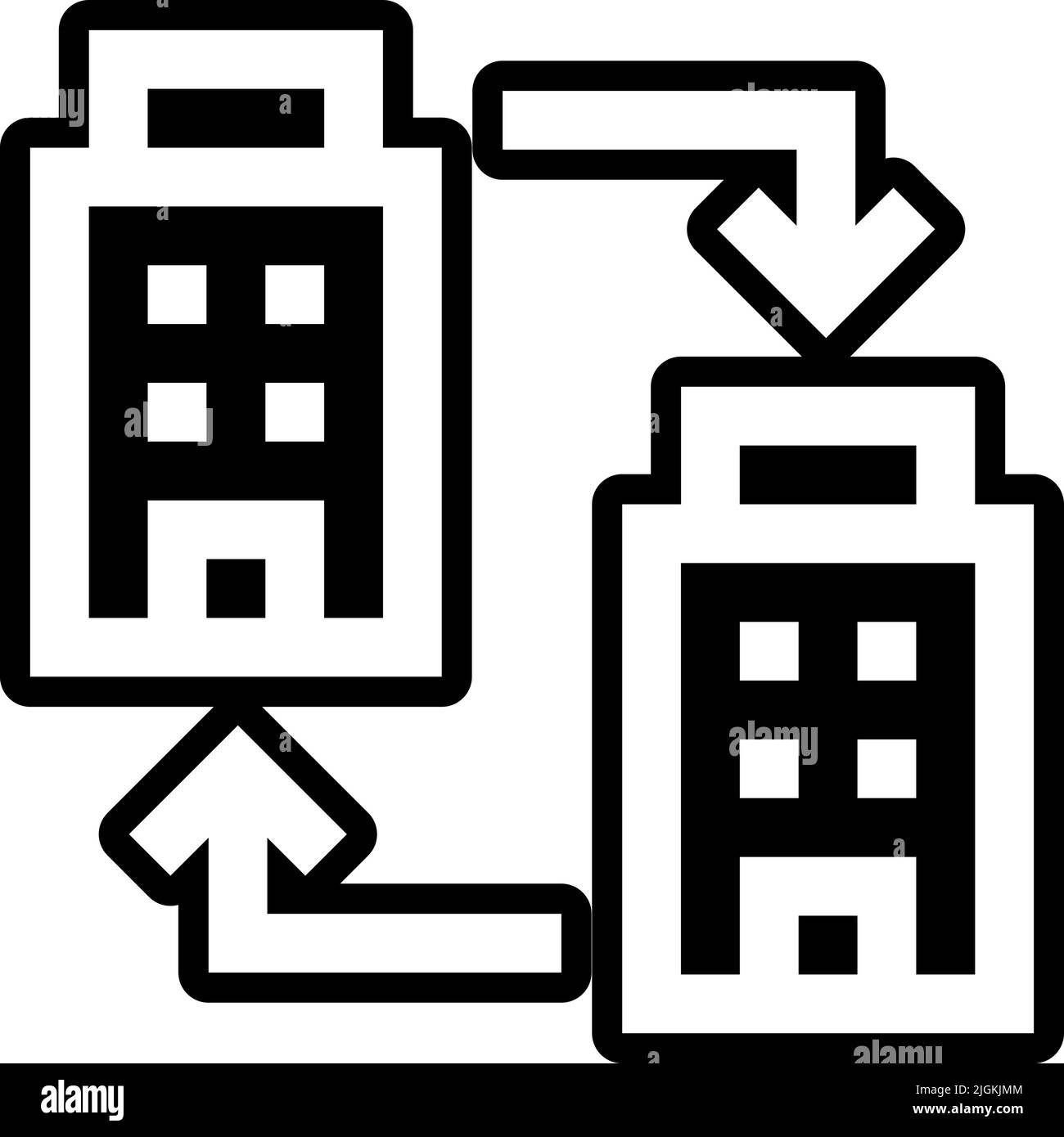 House school building glyph Stock Vector Images - Alamy