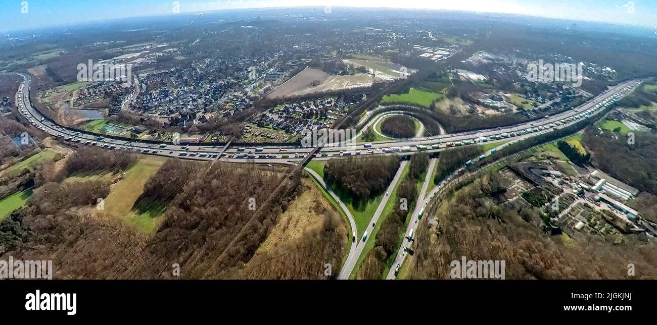 Bottrop motorway triangle of the a2 and a31 motorways hi-res stock ...
