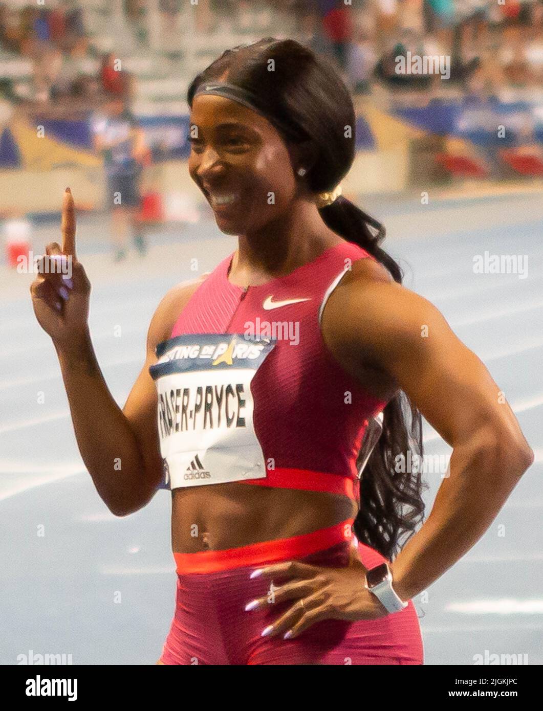 Shelly ann fraser pryce paris hi-res stock photography and images - Alamy