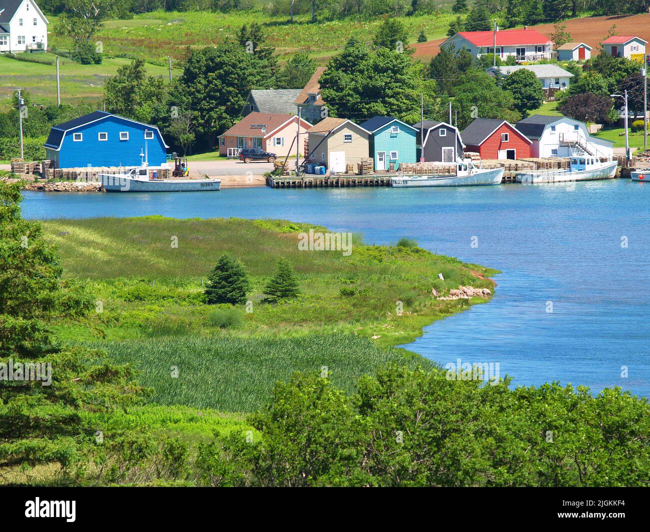 French River harbour, PEI Stock Photo - Alamy