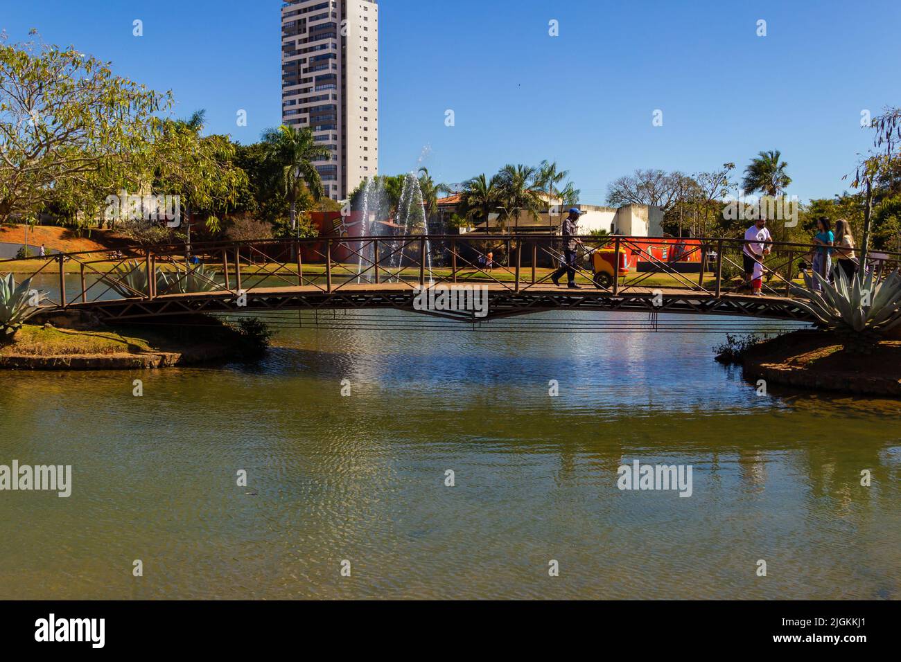 Anápolis, Goiás, Brazil – July 10, 2022: Landscape of one of the views ...