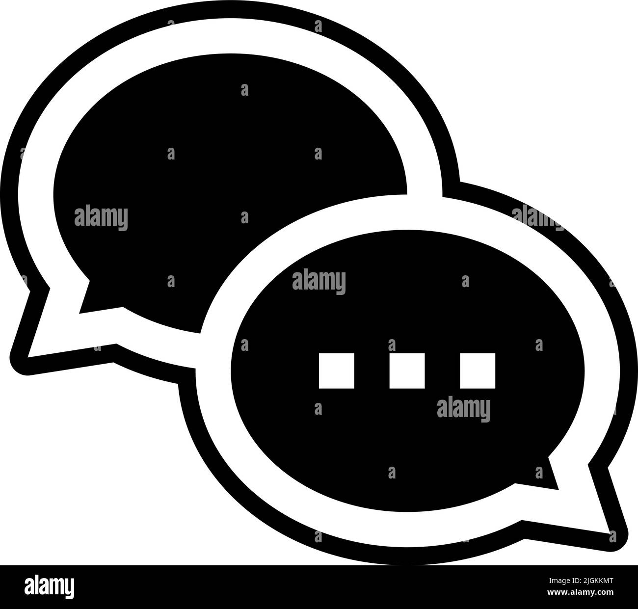 Communication people black line Black and White Stock Photos & Images ...